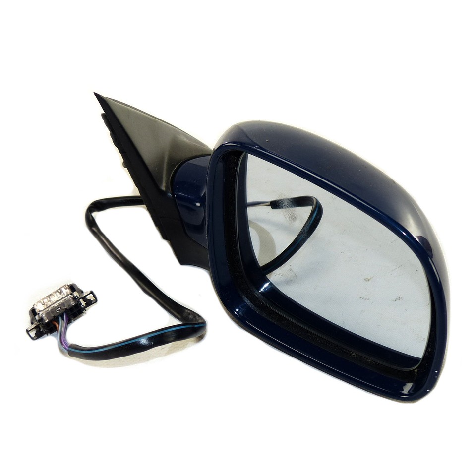 VW Passat 3B Mirror Right outside Mirror LA5E Maritime Blue | eBay ...