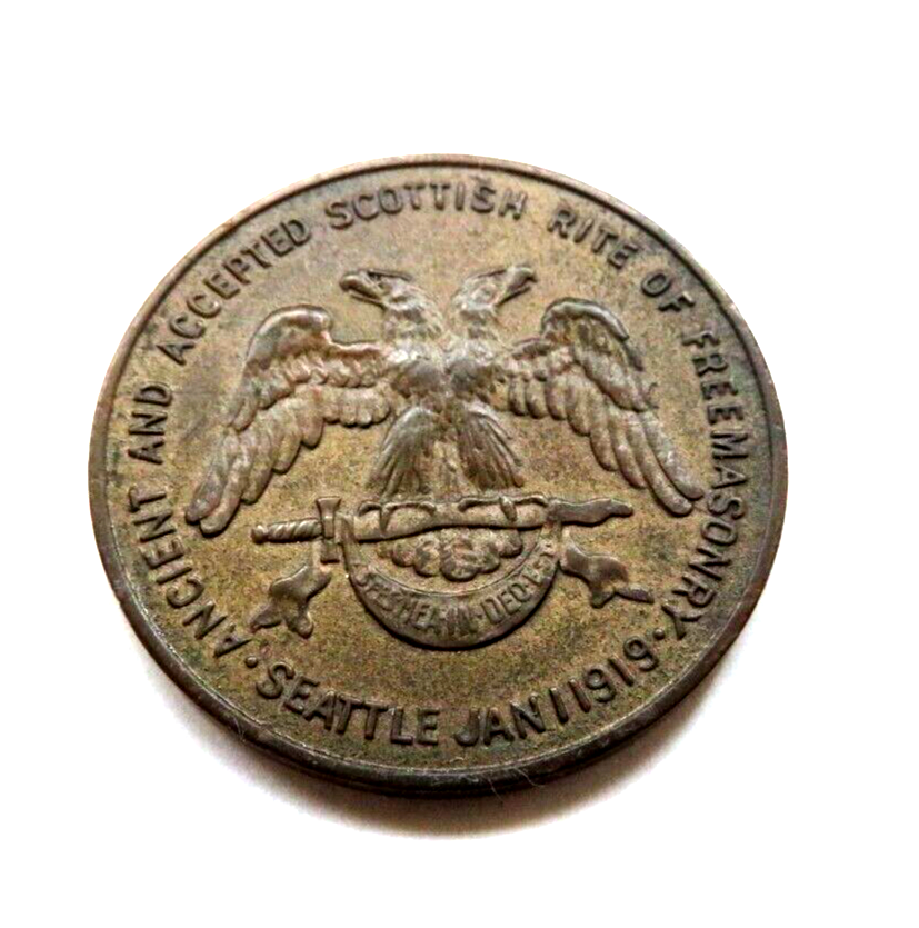 MASONIC 1919 SEATTLE ANCIENT AND ACCEPTED SCOTTISH RITE OF FREEMASONRY ...