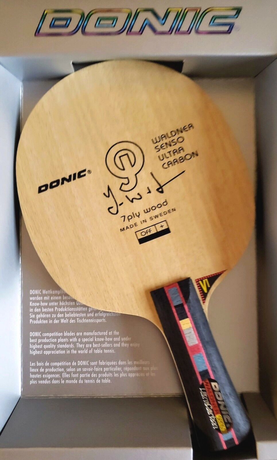 Donic Waldner Ultra Senso Carbon (OFF) Table Tennis Blade | eBay