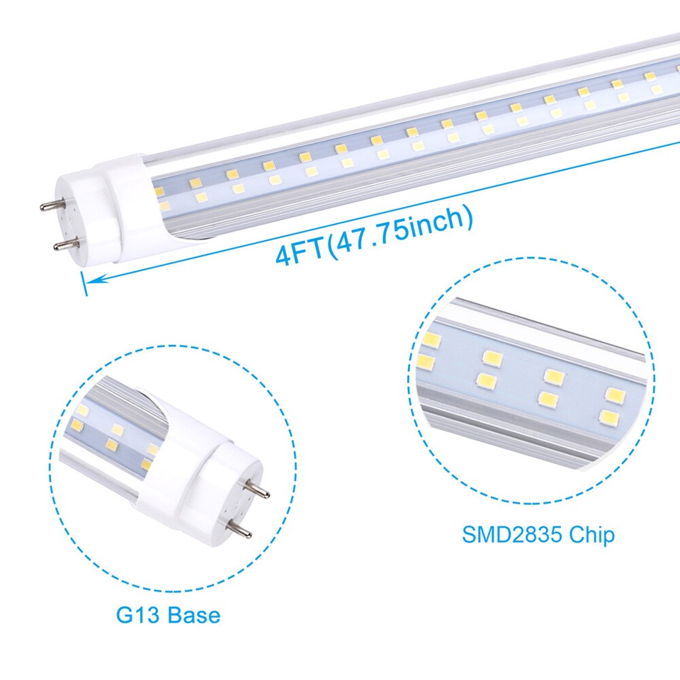 4FT G13 Bi Pin LED Tube Light Bulbs 18W 22W 28W 4Foot Led Shop Light ...