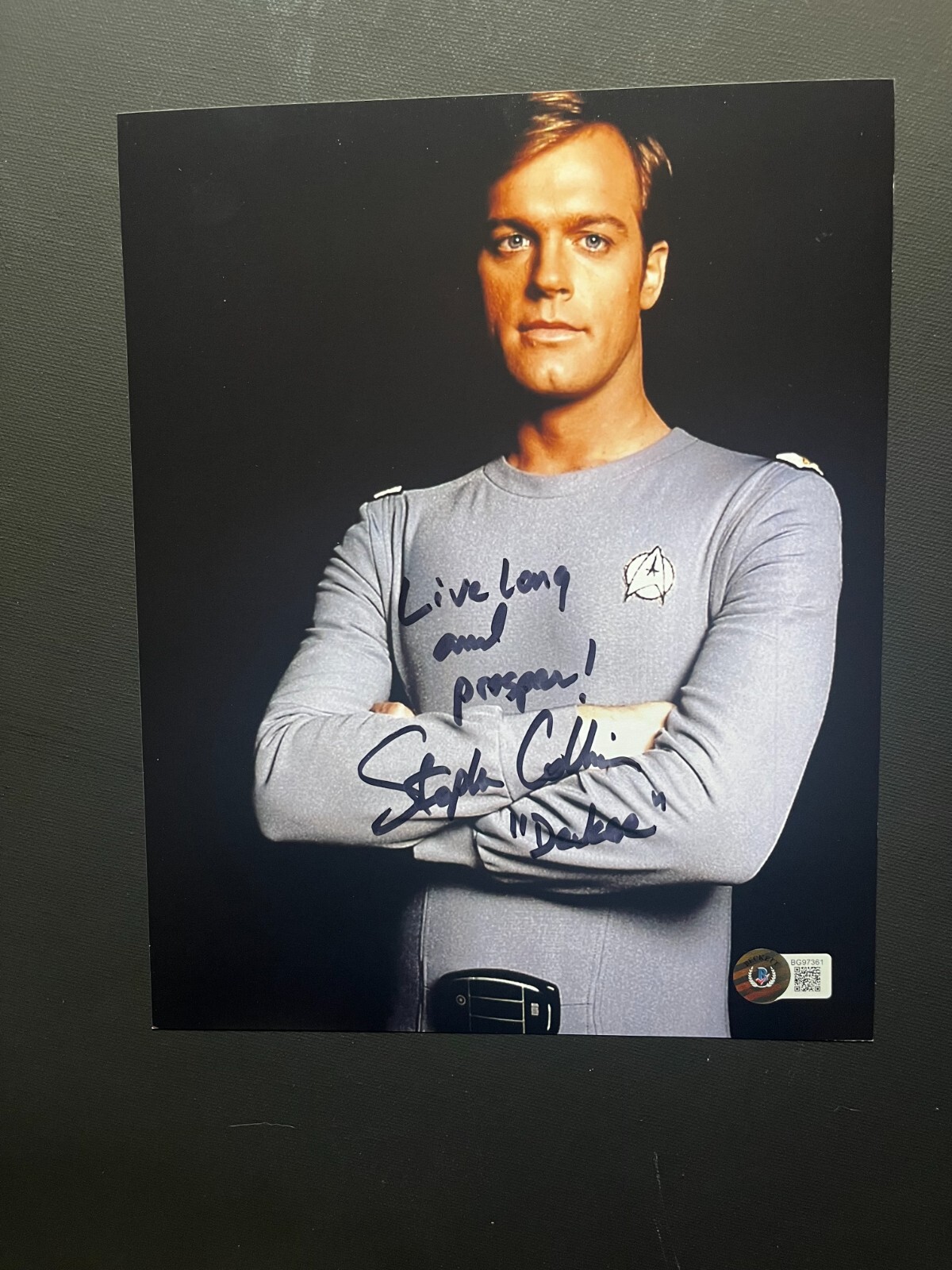 Stephen Collins autographed signed Star Trek Decker 8x10 photo Beckett ...