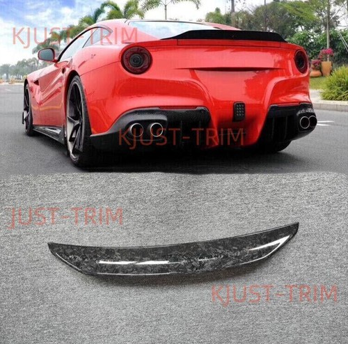 For Ferrari F12 13-2017 DM Style Forge Carbon Fiber Rear Trunk Spoiler ...