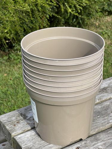3L Plant Flower Pot X 8 Beige - Used Excellent Condition Recycle :) | eBay