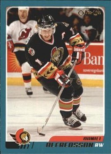 #123 Daniel Alfredsson - Ottawa Senators - 2003-04 O-Pee-Chee Hockey | eBay