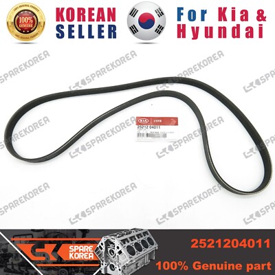 Genuine/OEM 2521204011 RIBBED BELT-V for Kia Ray | eBay
