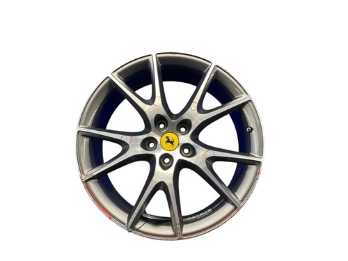 2008-2014 FERRARI CALIFORNIA 20X8 FIVE Y SPOKE WHEEL RIM SILVER *CURB ...