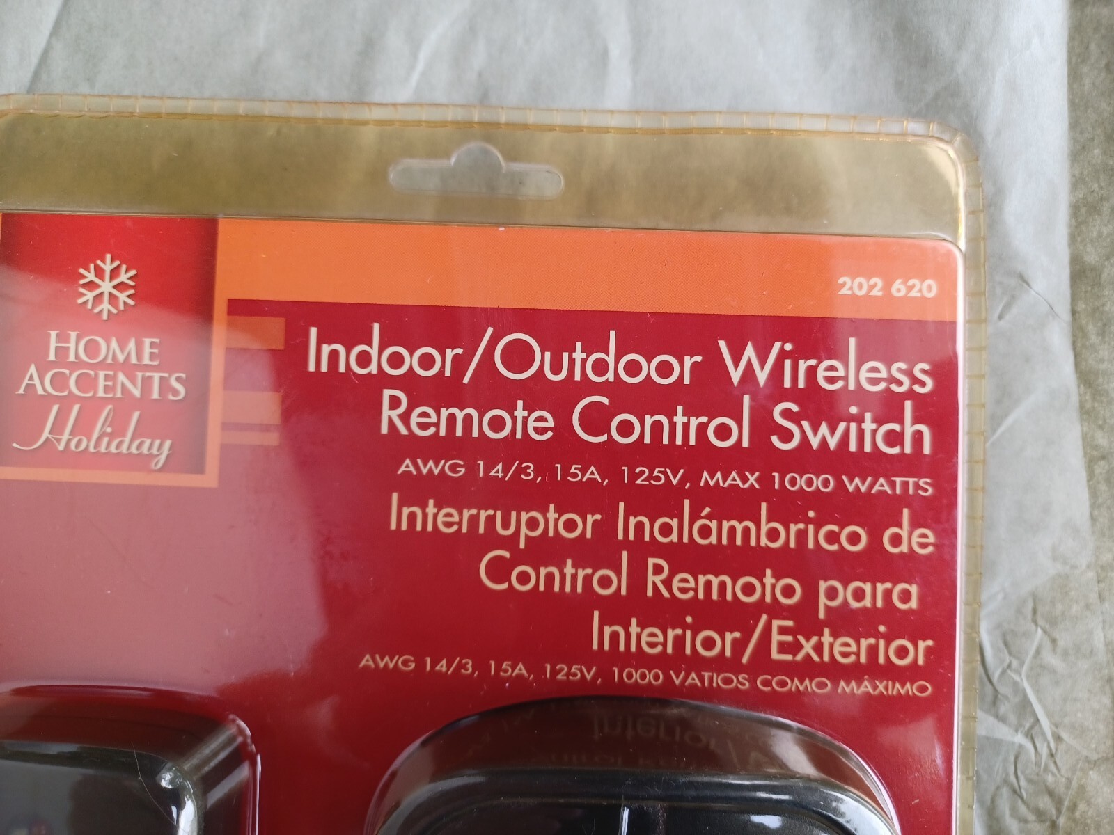 Wireless Indoor/Outdoor Wireless Remote Control Switch Christmas Lights ...