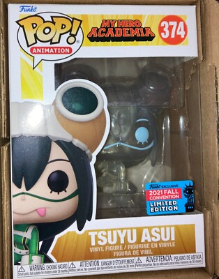 My Hero Academia Funko Pop- Tsuyu Asui #374 Anime 2021 NYCC Limited | eBay