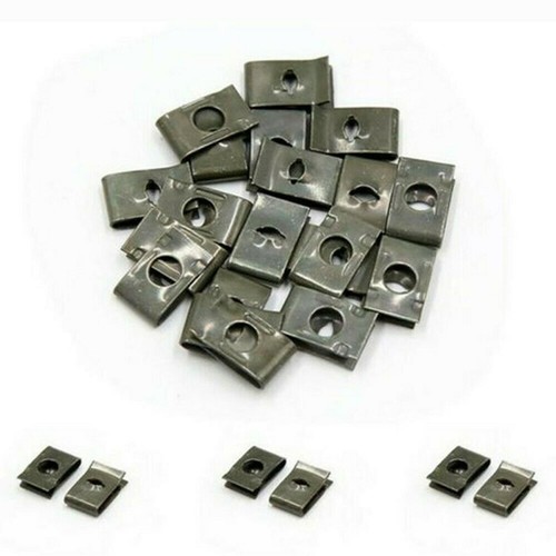 50X Metal Car Speed Fastener U-Nuts Self Tapping Screw Spire Clip ...