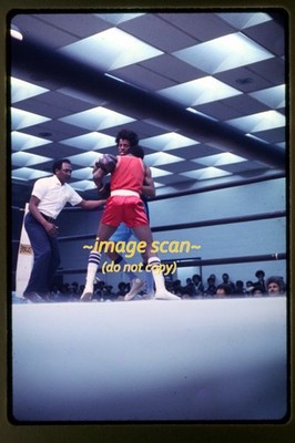1970s Film Slide of Cincinnati Ohio Amateur Boxing Boxer Bout Fight in ...