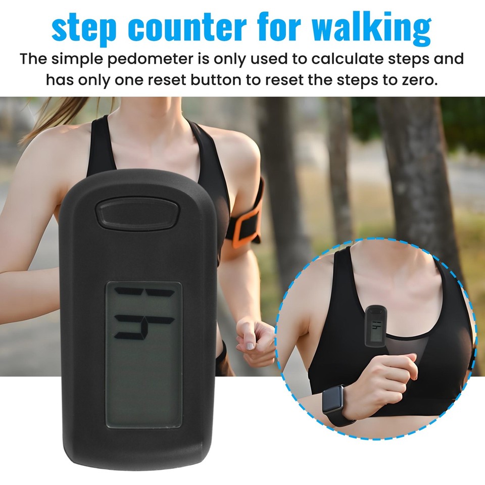 1Pcs Pedometer 3D Step Counter for Walking, Track Steps Portable ...