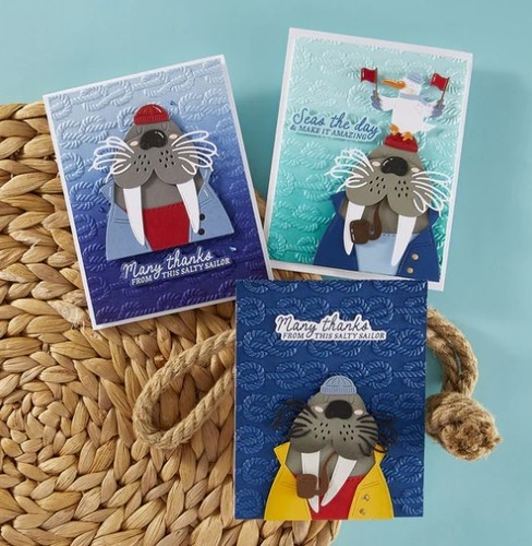 Spellbinders Small Die of the Month from June 2025 "Shipmates" set of ...