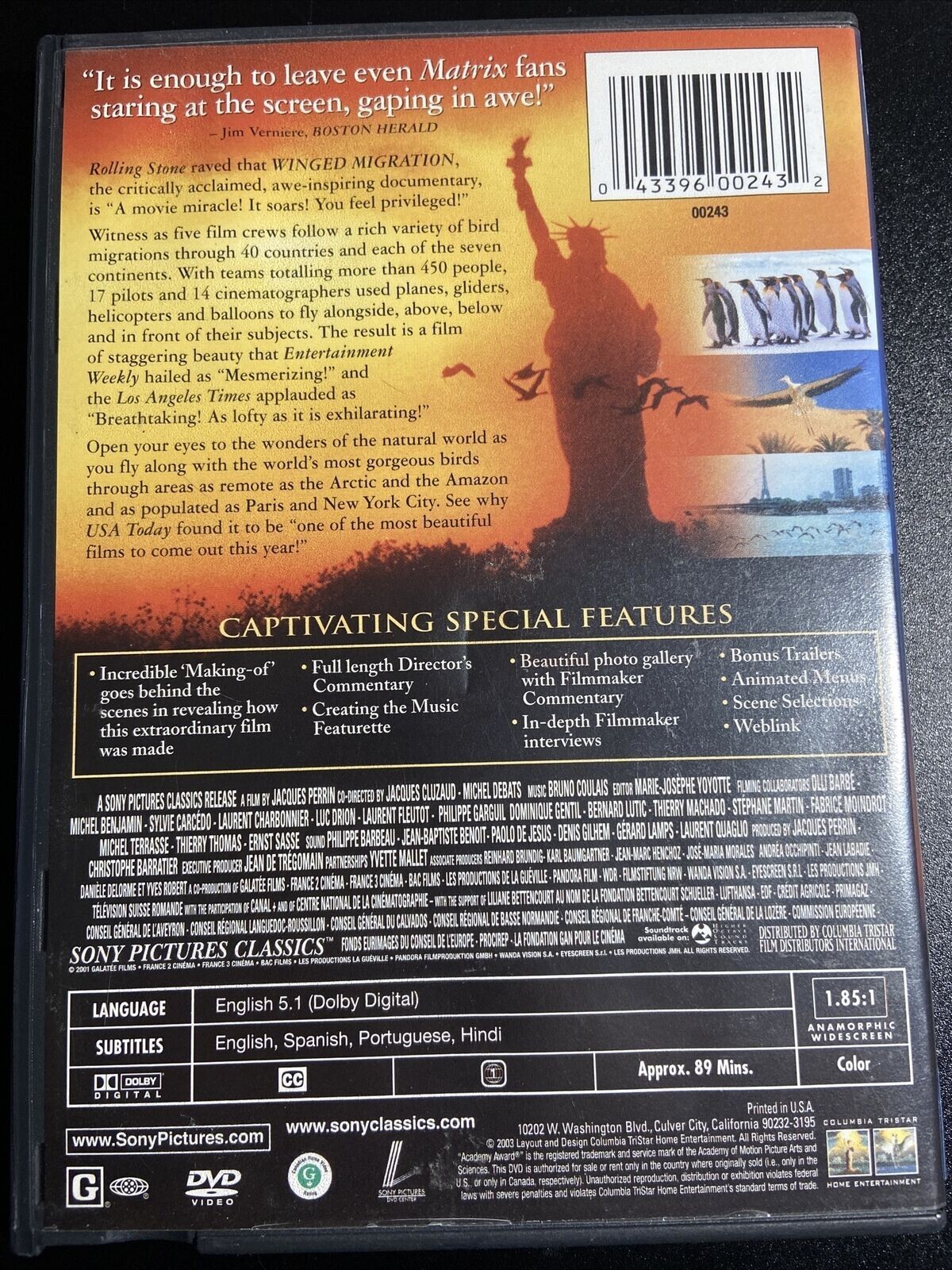 Winged Migration (Special Edition) - DVD 43396002418| eBay