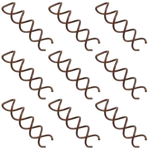 10 pcs Spiral Bobby Hair Pins Brown Hair Screws Hair Twister Alloy Hair ...