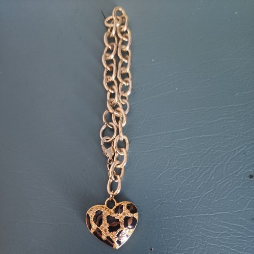 Guess Bracelet Gold tone Chain Heart | eBay