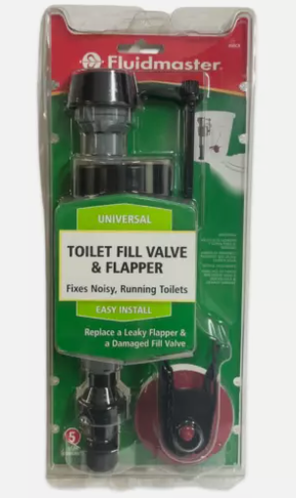 Fluidmaster Universal Toilet Fill Valve & Flapper 400CR New in Package ...