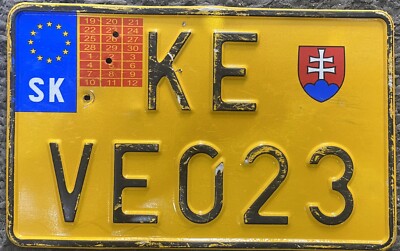LICENSE PLATE SLOVAKIA 023 | eBay