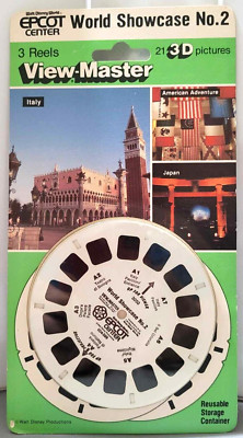 Walt Disney World World Showcase No. 2 View-Master Packet 3 Reels In 3D ...