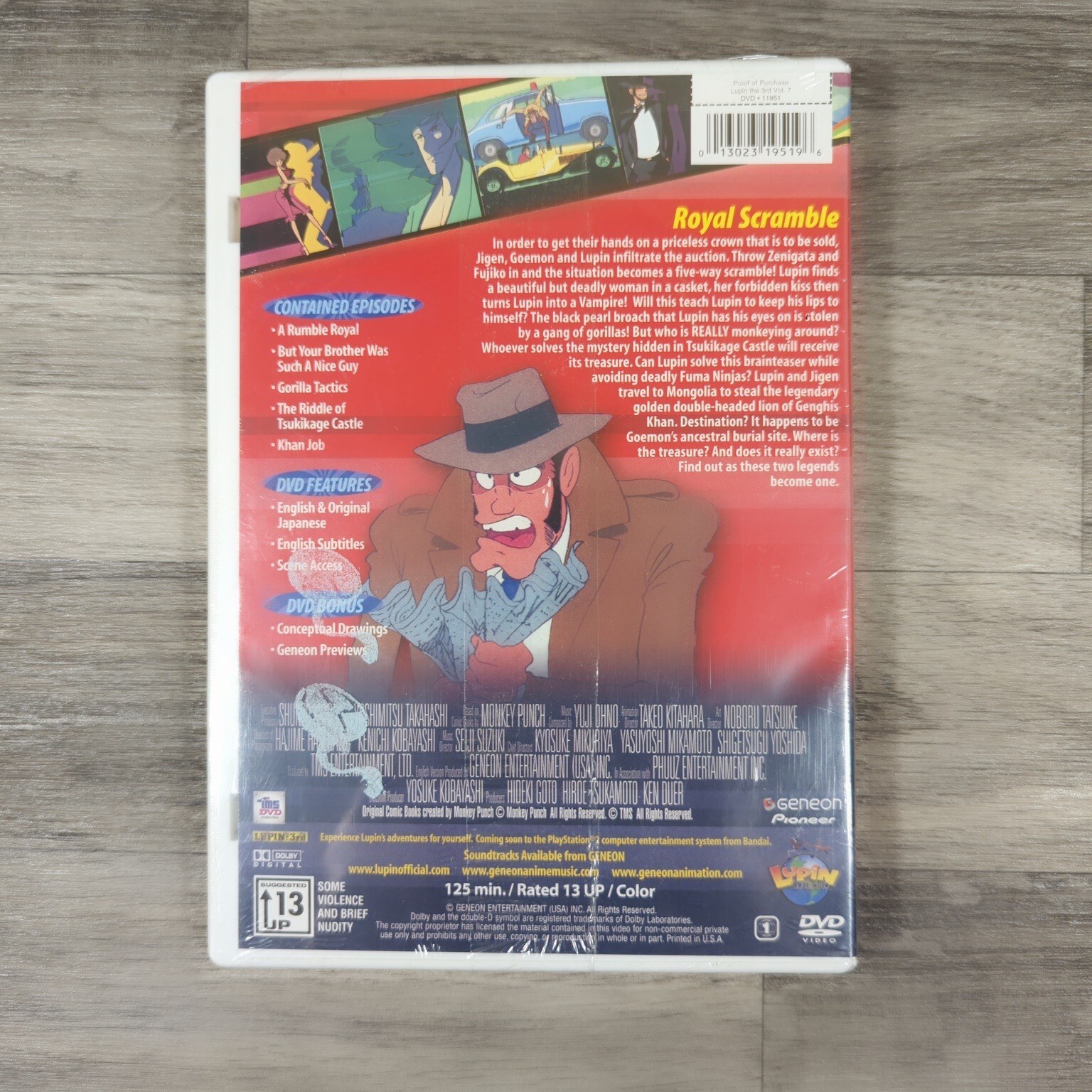 Lupin the 3rd - Vol. 7: Royal Scramble (DVD, 2004) for sale online | eBay
