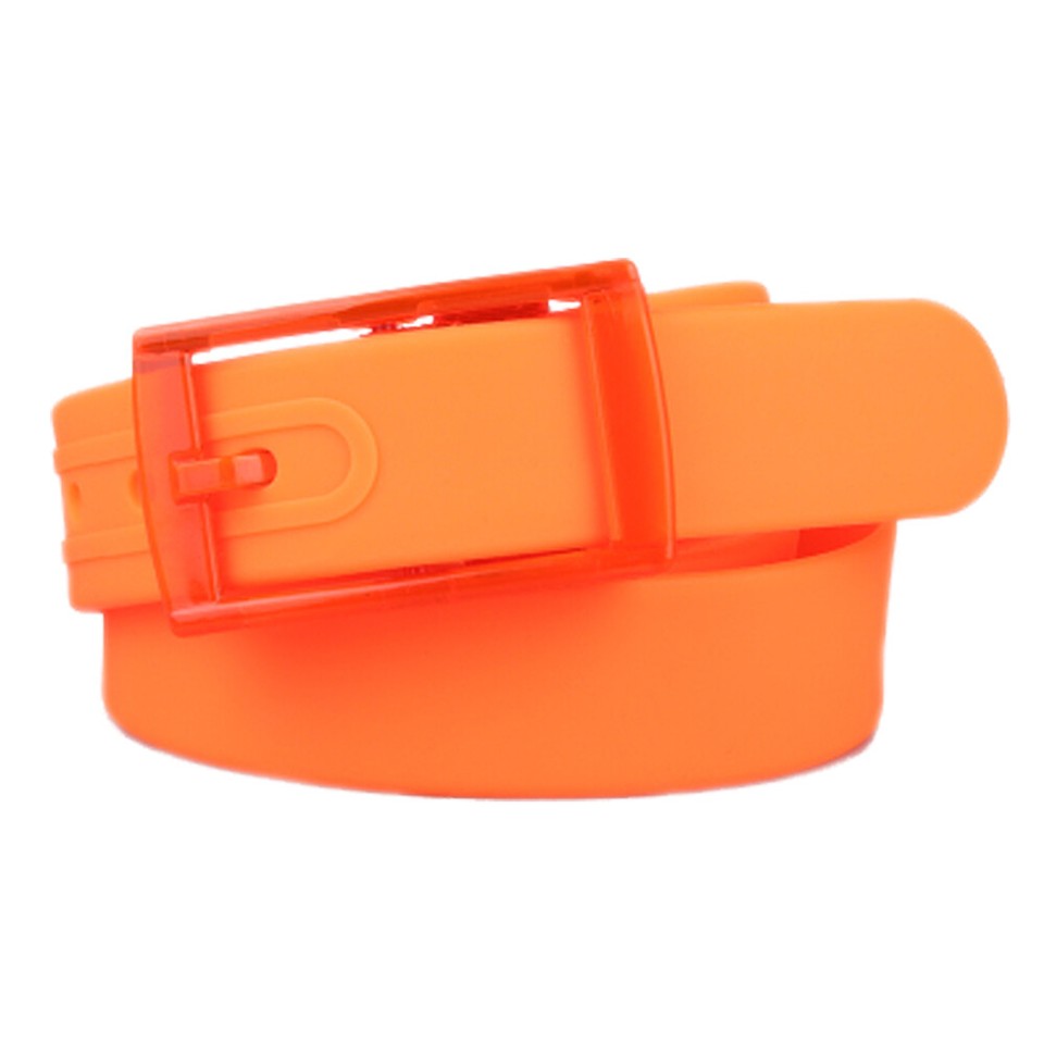 Adjustable Cut to Fit Rubber Plastic Jelly Silicone Casual Belt With ...