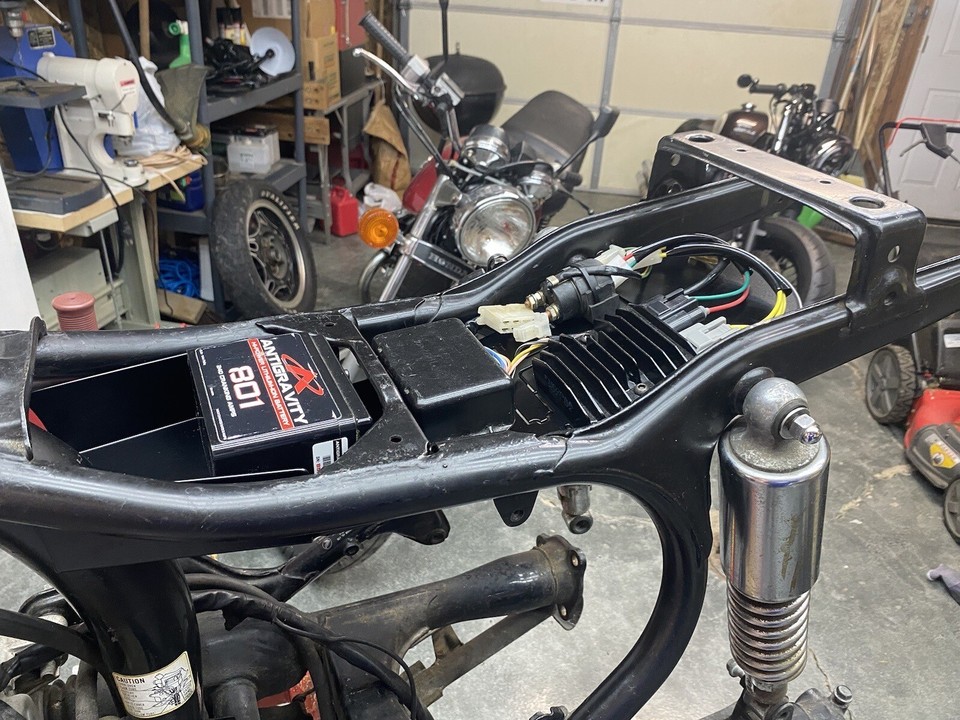 Honda CX500 Cafe Racer, Under Seat Battery Box Electrical Tray, Raw ...