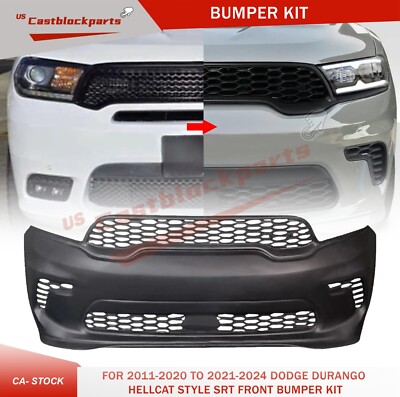 For 2011-2020 Upgrade To 2021-2024 Dodge Durango SRT Front Bumper ...