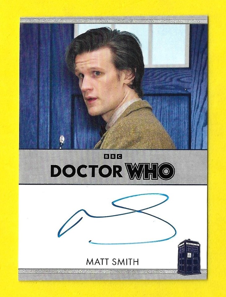 Doctor Who Series 5-7 Incentive / Archive Box Autograph Matt Smith as ...