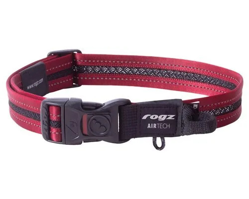 Rogz AirTech Collar for Dogs - Medium (Rock Red) | eBay Australia