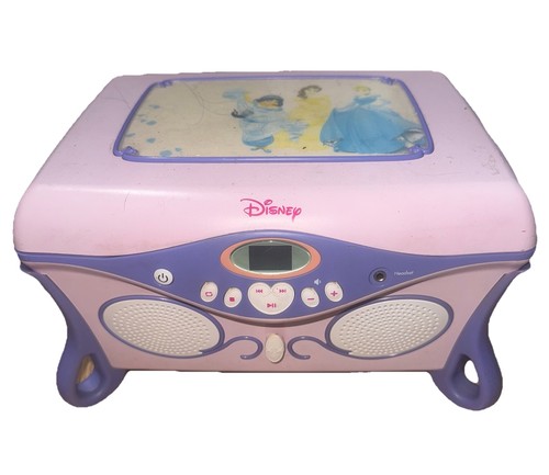 Disney Princess CD Case Player Jukebox Jewelry Box with Mirror Tested ...