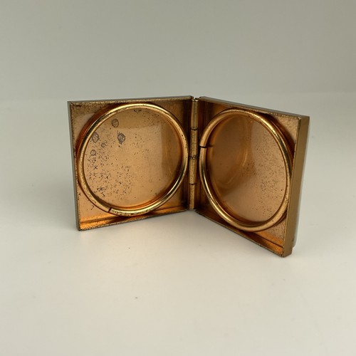 Vtg Double Miniature Brass Picture Frame Mid Century | eBay