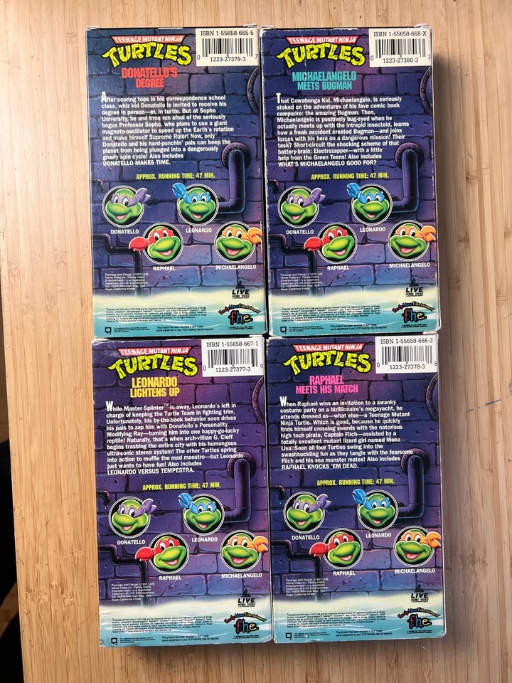 Complete TMNT VHS: Sewer Heroes Series LOT | eBay
