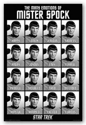 Mister Spock Affiche Star Trek The Nombreux Emotions De Collage Leonard ...