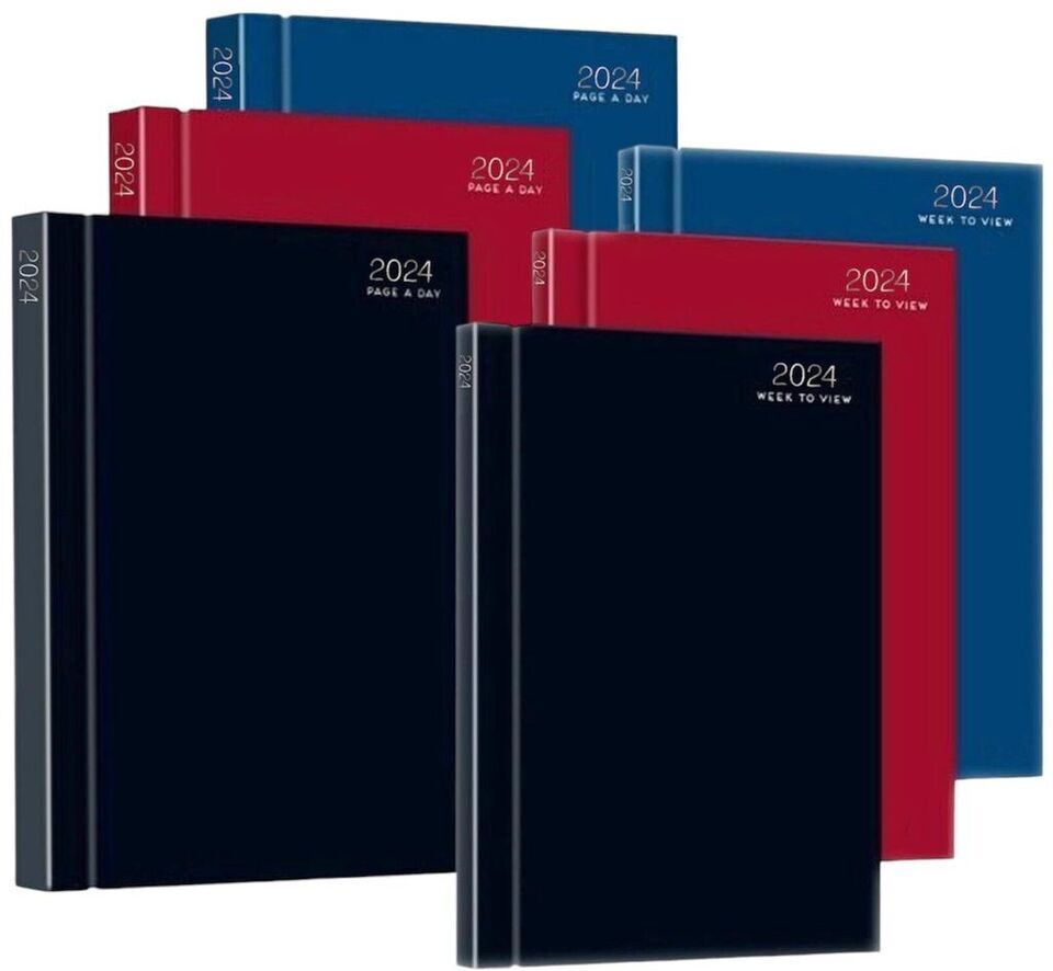 NEW 2024 A4/ A5 /A6 Diary Day A Page or Week To View Desk Diary TALLON ...