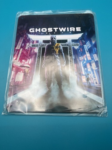 Ghostwire Tokyo Metal Tin Small Poster - Promotional Pre-order Bonus ...