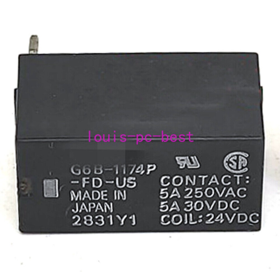 1PC G6B-1174P-FD-US 24VDC Electromagnetic Relay 5A 250VAC 4 Pins | eBay