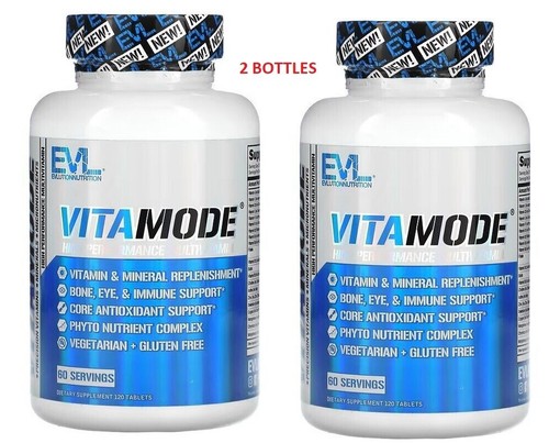 2x EVLUTION NUTRITION VITAMODE HIGH PERFORMANCE MULTIVITAMIN, 120 ...