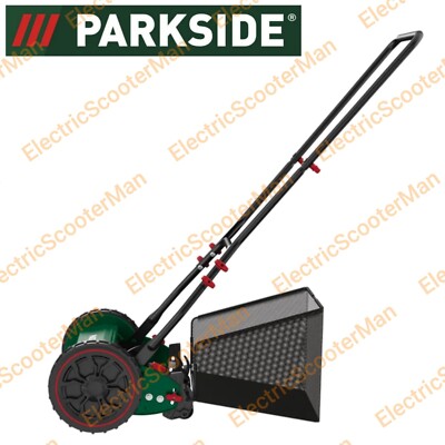 Parkside 2 Wheels Manual Hand Push Lawnmower With 20L Grass Collector ...