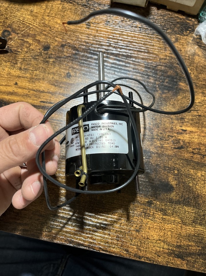 Fasco 7163-4722 Type U63 Blower Motor | eBay