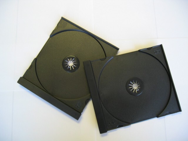1 NEW 24MM CHUBBY DOUBLE CD JEWEL CASES W/BLACK TRAY SF19 free USPS ...
