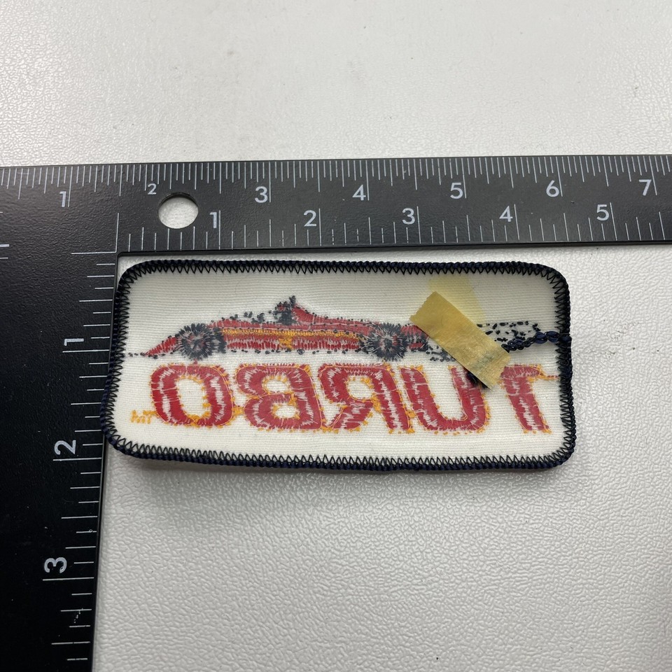 Vtg 1981 SEGA TURBO PATCH Car Racing Video Game Arcade Advertising ...