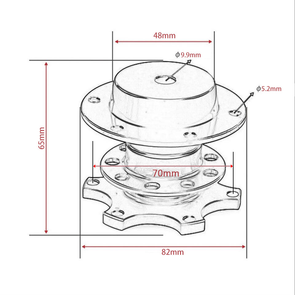 Universal Car Racing Steering Wheel Quick Release Disconnect Hub ...