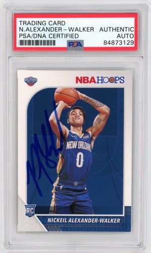 Nickeil Alexander-Walker Signed 2019 NBA Hoops Rookie Card PSA/DNA ...