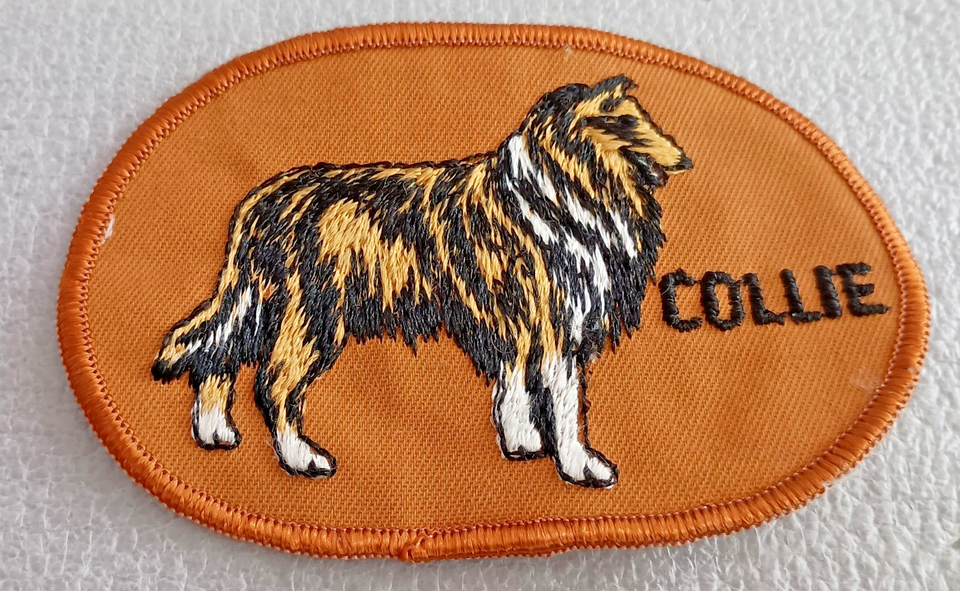 Vintage Collie Dog Breed Kennel Show Jacket Patch New NOS 1970s | eBay