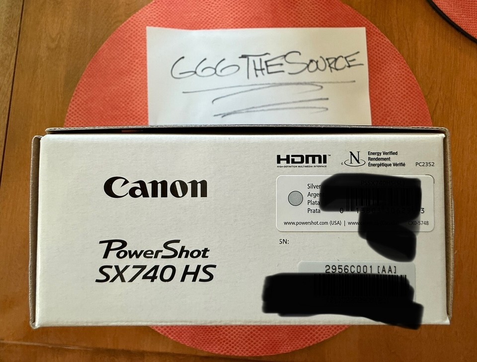 INCLUDES INVOICE 🚨 NEW Canon PowerShot SX740 HS Silver 4K Point & Shoot ...