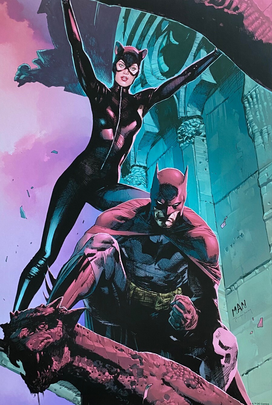 CLAY MANN rare BATMAN 78 art print COVER Catwoman 12 x 16 Portfolio ...