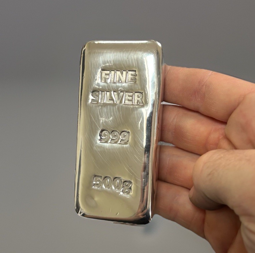 Silver Bar 500g Bullion Bar 1/2kg 0.5kg) BEST VALUE / INESTMENT BULLION ...