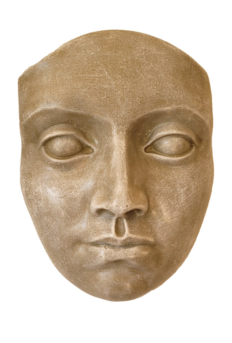14" Large Greek Face Wall Sculpture Art Reproduction Faux Finish | eBay