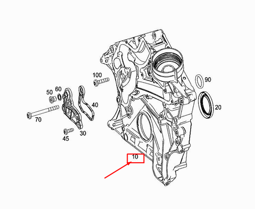 MERCEDES-BENZ C COUPE C205 ENGINE TIMING CASE A2760150300 for sale ...