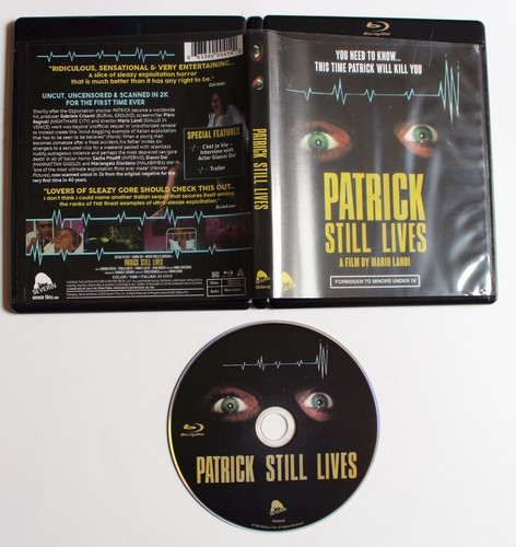 PATRICK STILL LIVES blu-ray SEVERIN FILMS Uncut ITALIAN HORROR Mario ...