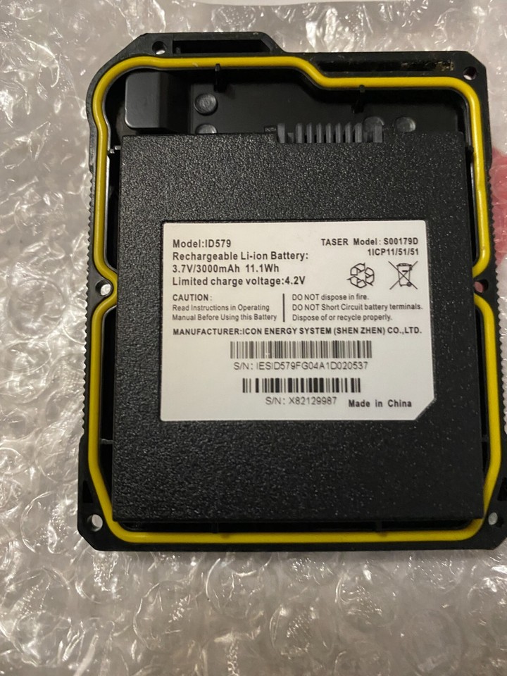 LOT 5X AXON Battery S00179D Body Cam Rechargeable Li-Ion ID579 4.2V 3 ...